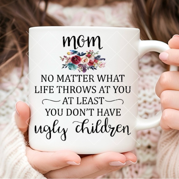Kitchen | Floral Mom Quote Mug | Poshmark